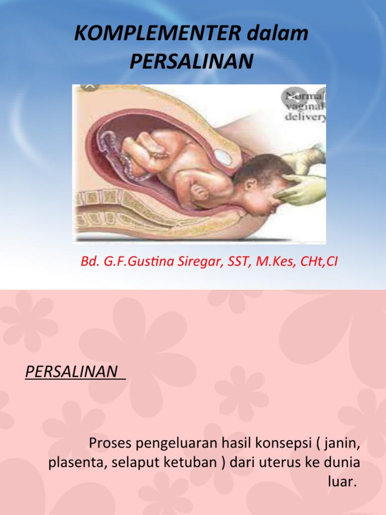 Komplementer Dalam Persalinan | PDF | Pengembangan Diri | Sains & Matematika