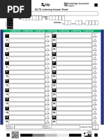 IELTS Reading Answer Sheet | PDF | International English Language ...