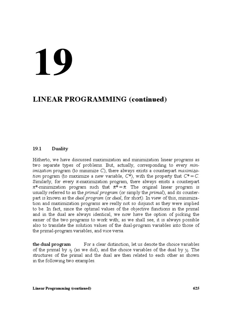 Alpha Chiang Chapter 19 | PDF | Linear Programming | Mathematical ...