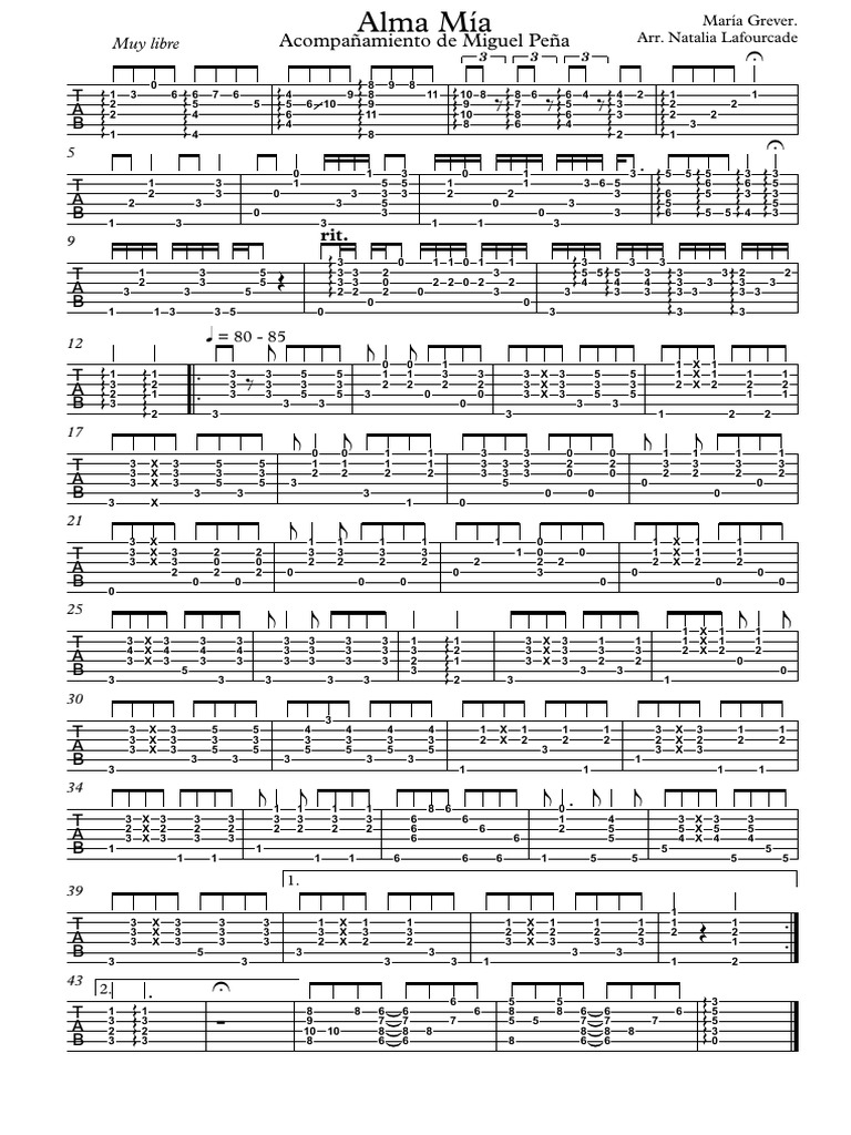 Alma Mía Tab 2 | PDF | Entertainment (General)