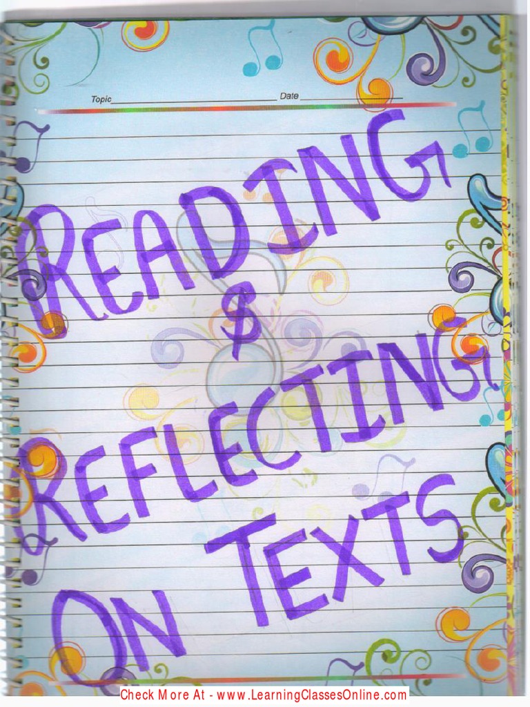 Reading and Reflection On Texts Practical File