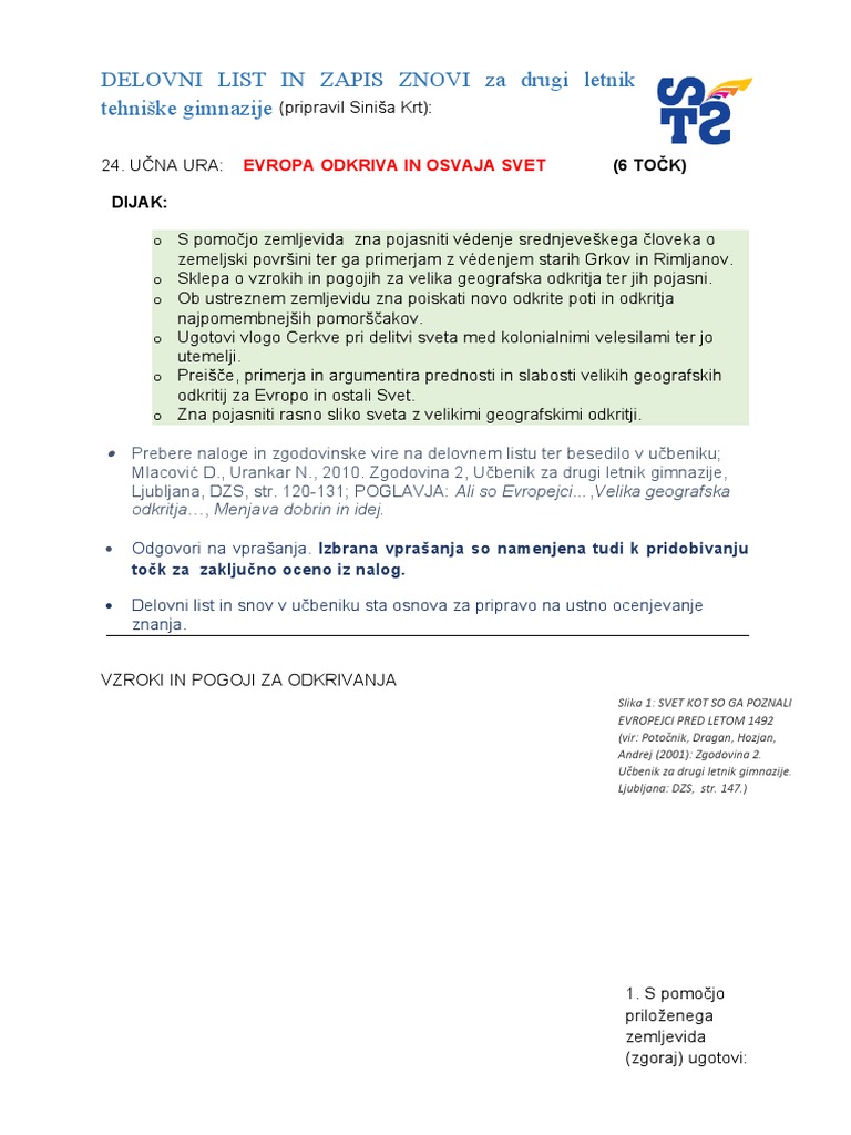 Evropa Odkriva in Osvaja Svet 1 | PDF