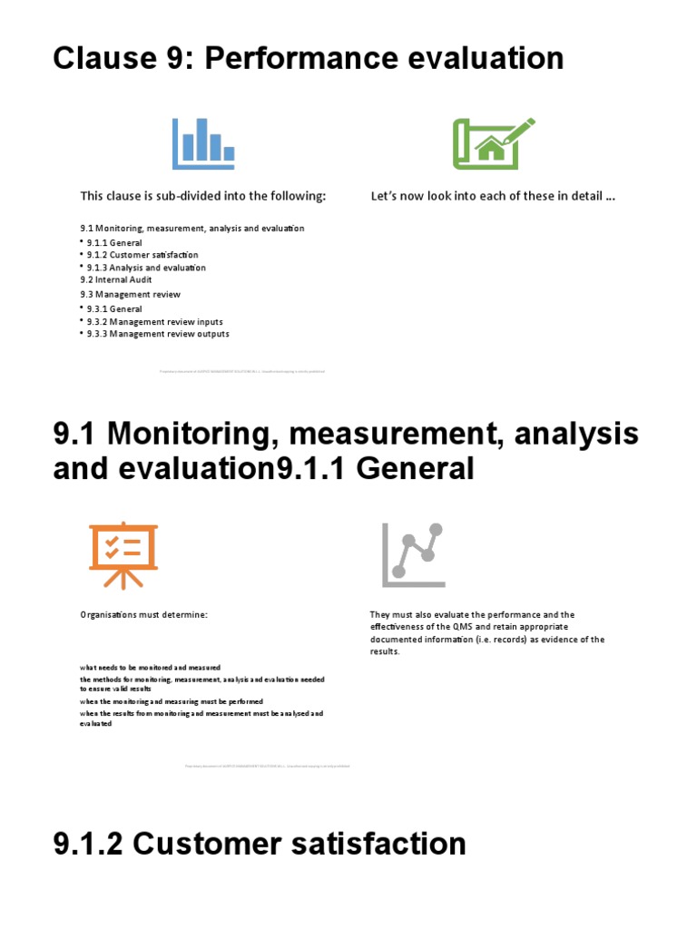 Clause 9 Performance Evaluation | PDF | Quality Management System | Audit