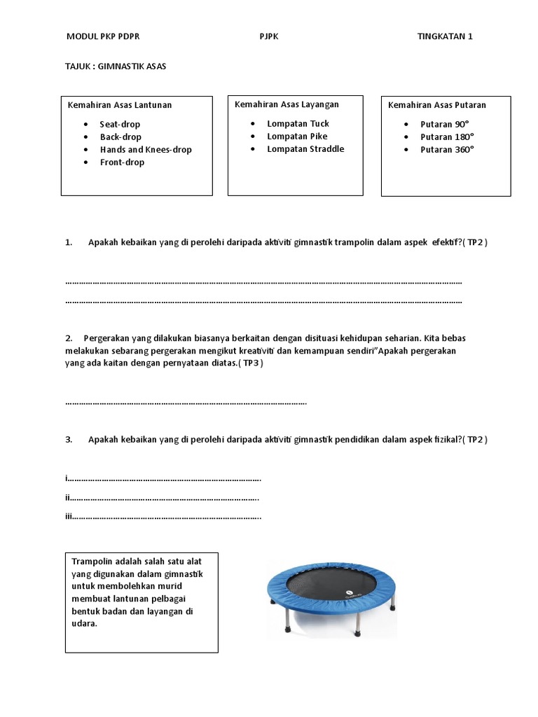 Modul Ting 1 PJPK 2021 | PDF