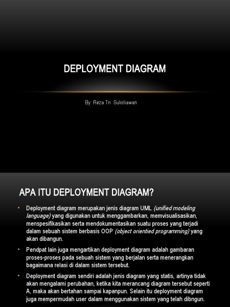 Pengertian dan Contoh Deployment Diagram | PDF