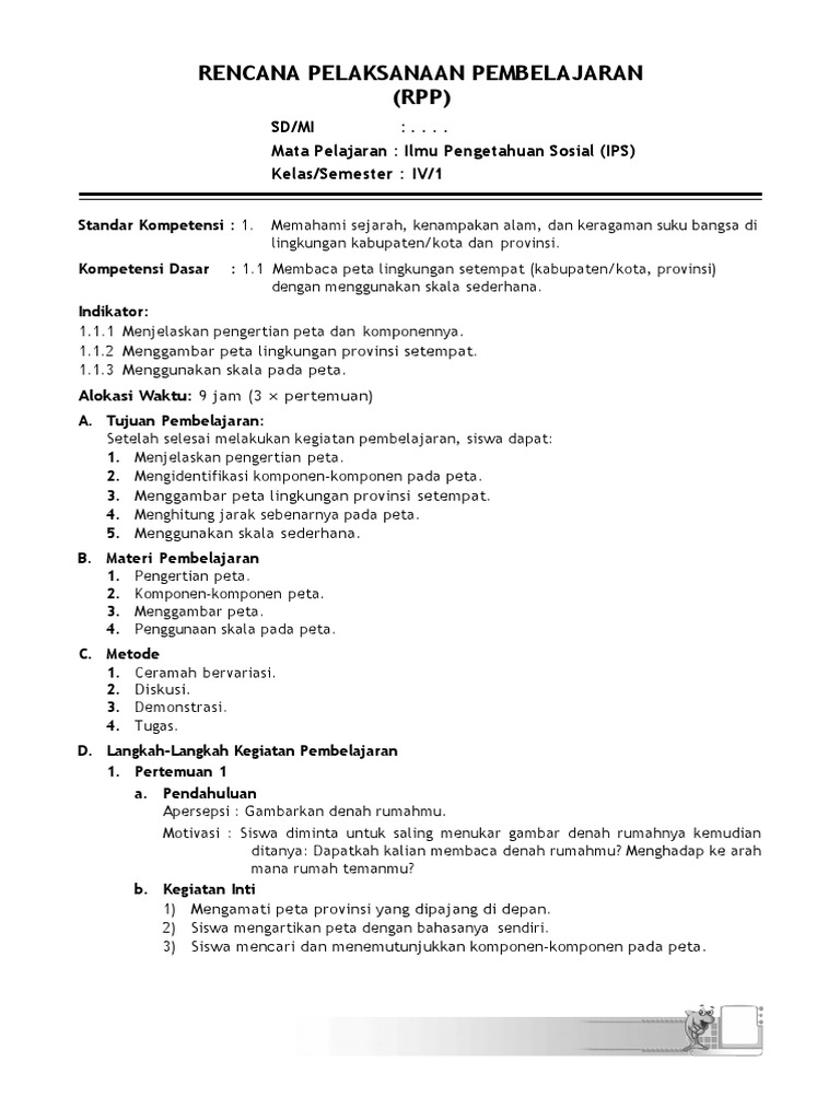 RPP IPS 4 SD P65-Dikonversi | PDF