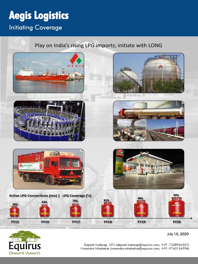 Aegis Logistics-Initiating Coverage - 10.07.2020 - Equiris | PDF | Liquefied Petroleum Gas | Oil ...