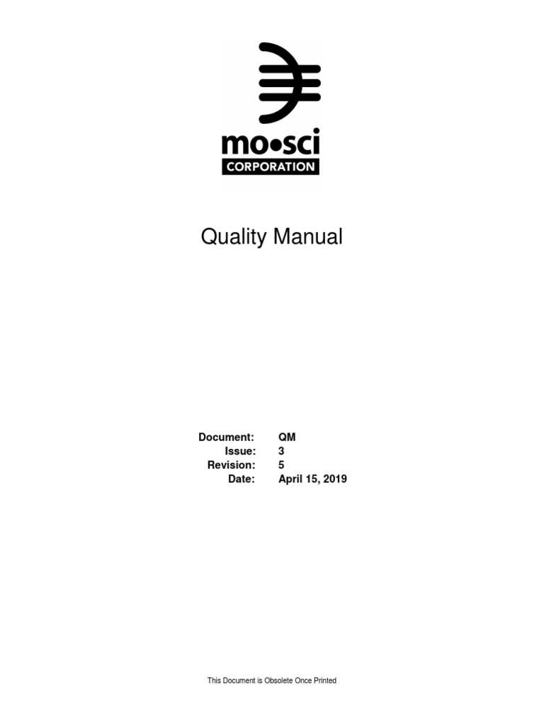 Quality Manual | PDF | Quality Management System | Quality Management