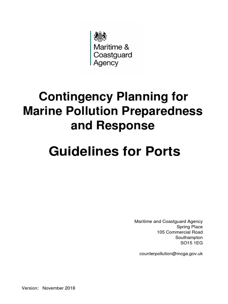 OPRC Guidelines For Ports-November 2018 | PDF | Risk Assessment | Risk