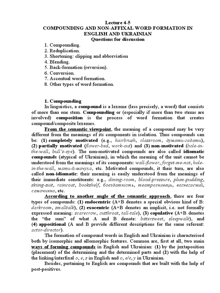 Lecture 4-5 - Contrast | PDF | Adjective | Part Of Speech