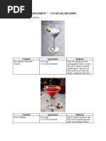 Jungle Bird Cocktail Menu | PDF | Gin | Drink