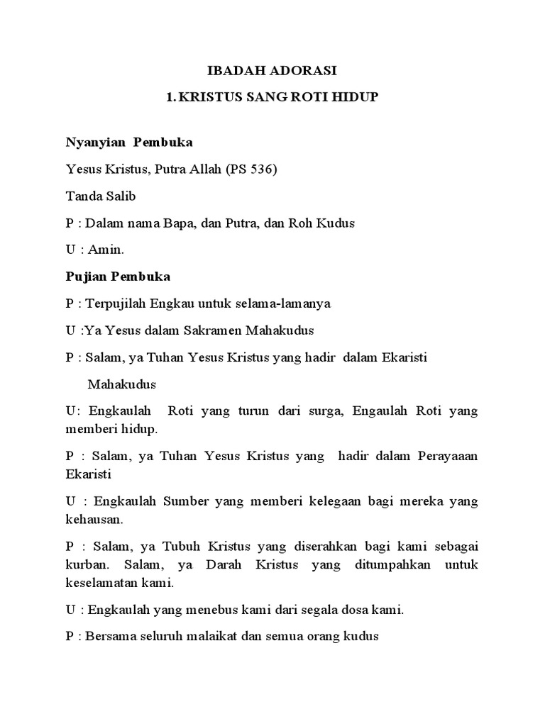 Kristus Sang Roti Hidup | PDF