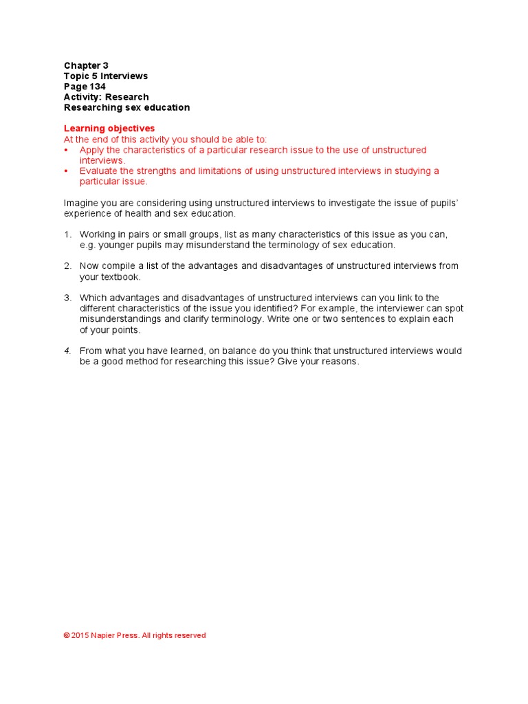 10.research Methods Activity Page 134 | PDF