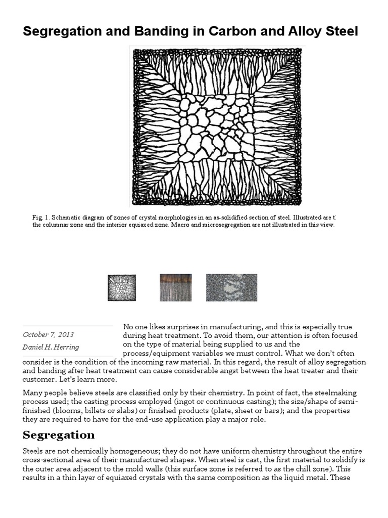 Segregation and Banding in Carbon and Alloy Steel - 2013-10-07 ...