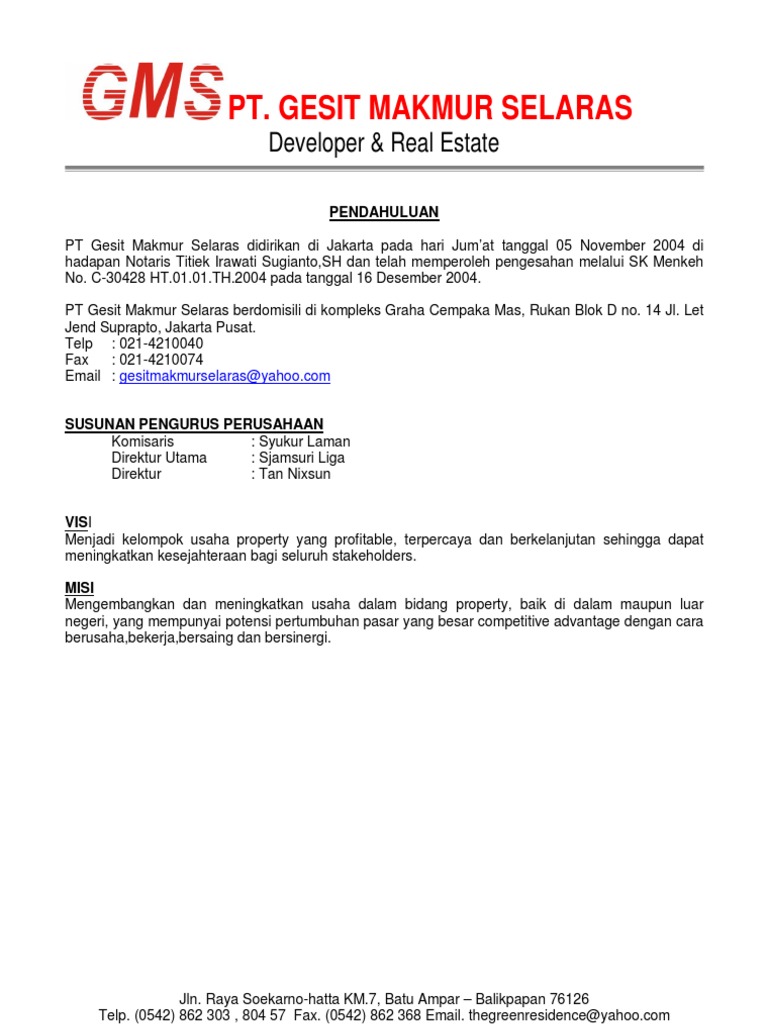 Company Profile GMS | PDF