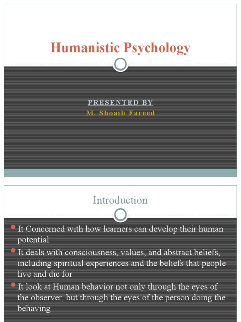 Humanistic Psychology | PDF