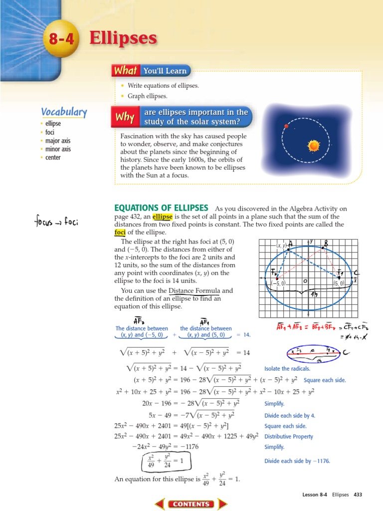 Ellipse | PDF | Ellipse | Orbit