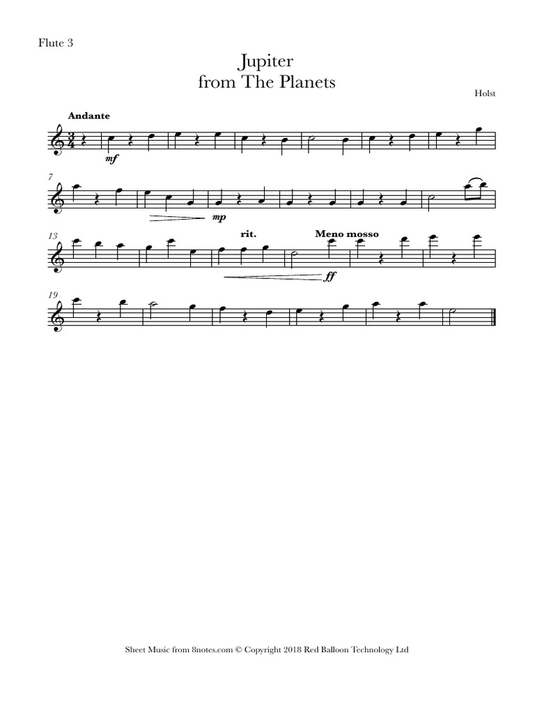 Holst Jupiter Flex5 5FL Fl3 | PDF