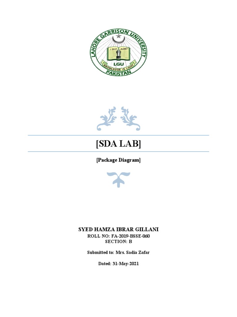 SDA LAB Package Diagram | PDF | Namespace | Unified Modeling Language