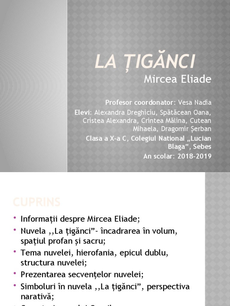La Tiganci | PDF