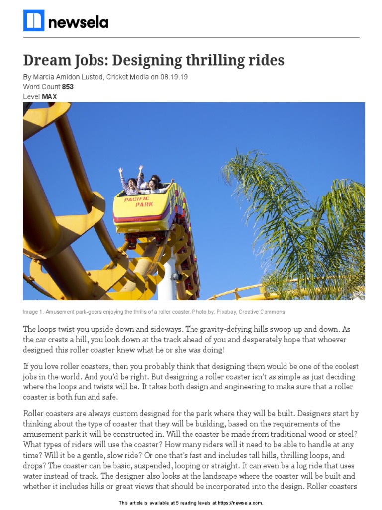 Designing Rollercoaster 50831 Article Only | PDF | Amusement Rides ...