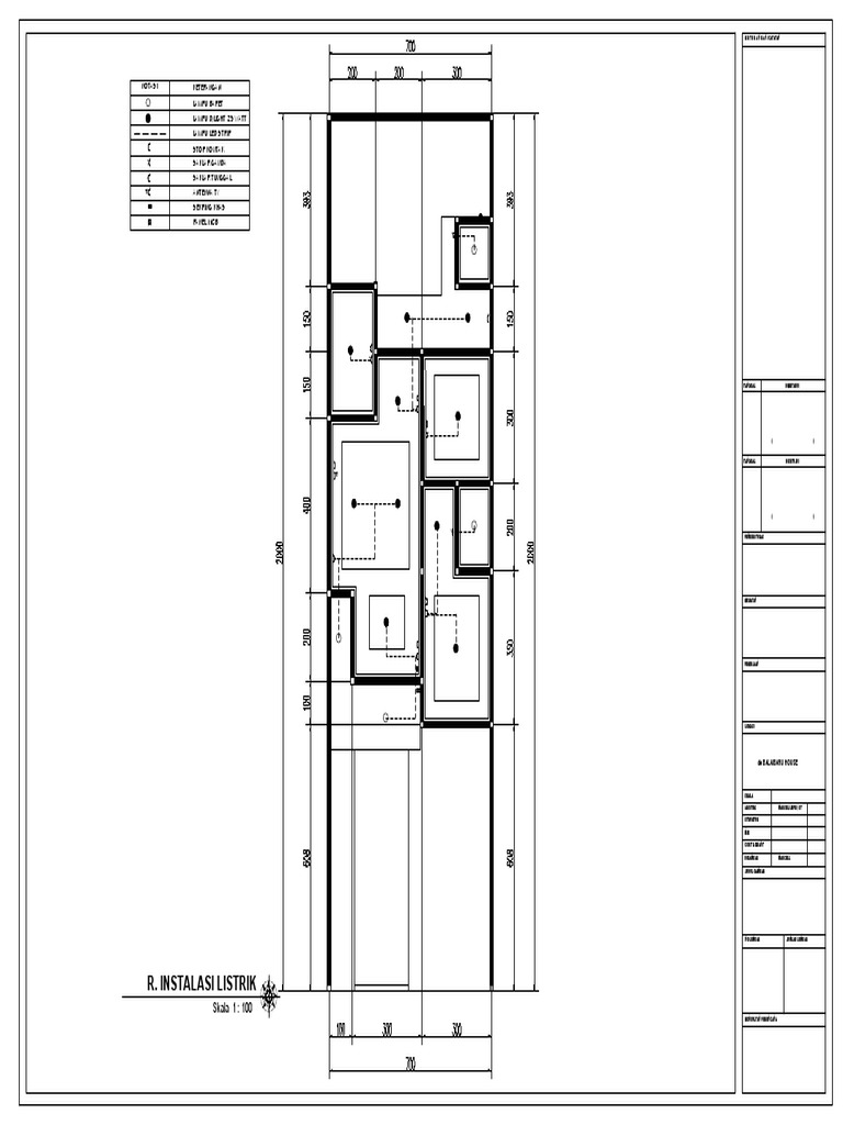 R. Instalasi Listrik: Notasi Keterangan Lampu Baret | PDF