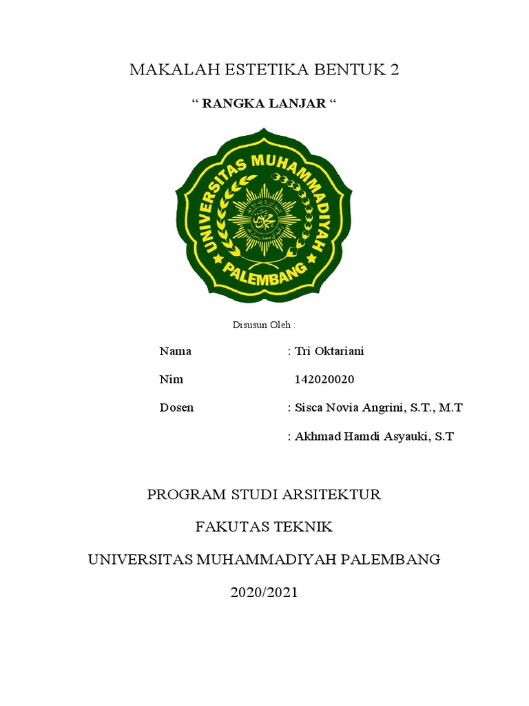 Tri Oktariani 142020020 - Rangka Lanjar | PDF