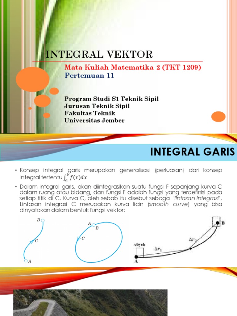 Integral Garis dan Teorema Green Teknik Sipil | PDF