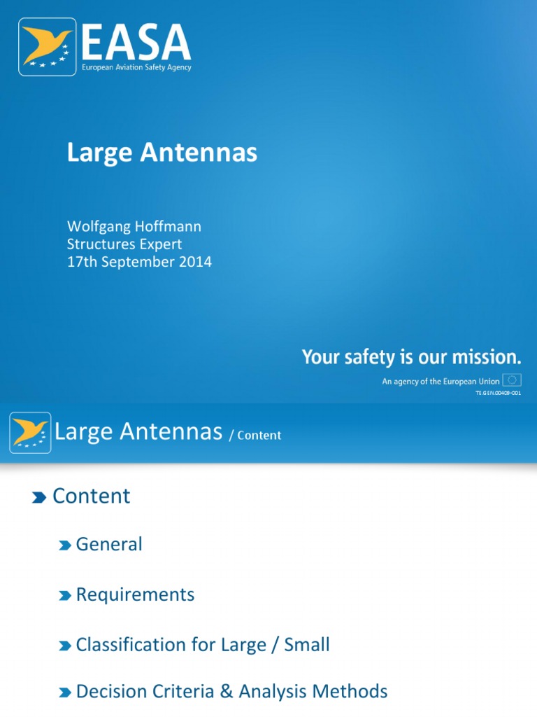 EASA Presentation Large Antennas | PDF | Flight Test | Boundary Layer