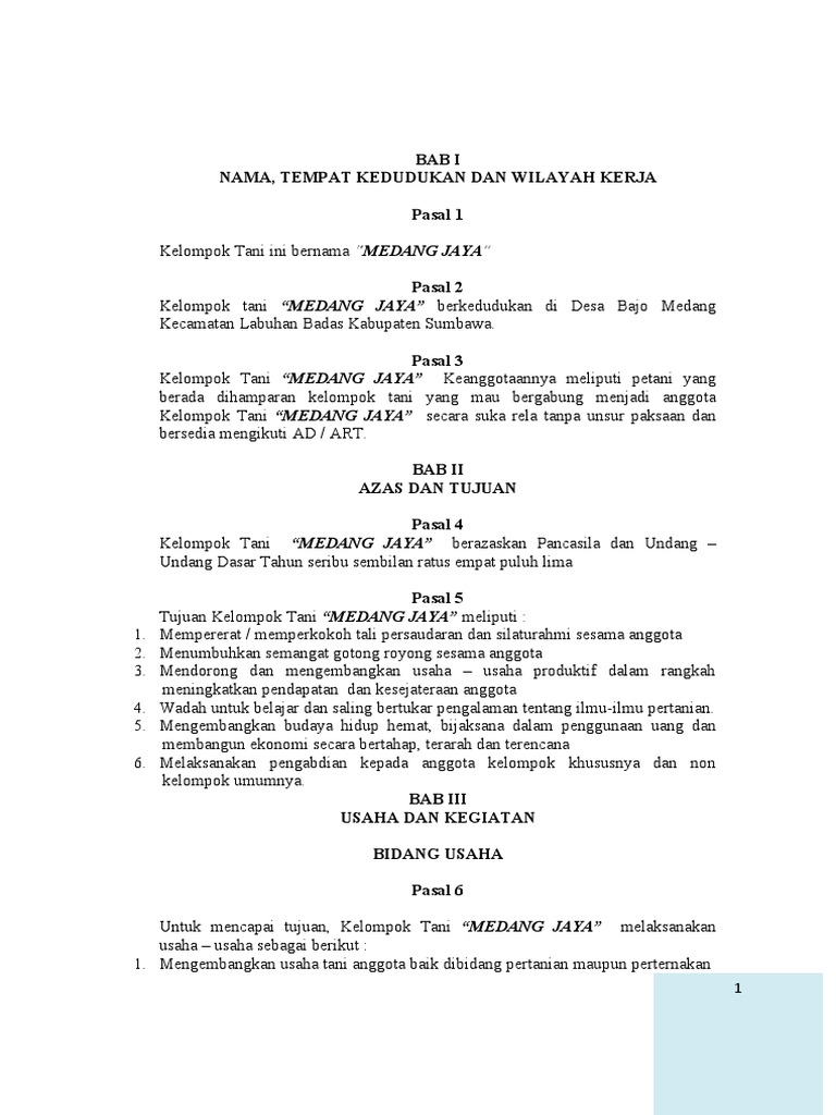 Ad Dan Art Kelompok Tani | PDF