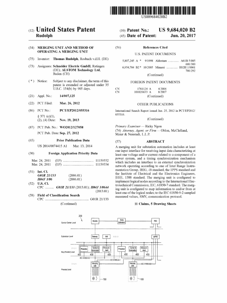 2017 Merging Unit and Method of Operating A Merging Unit | PDF | Input ...