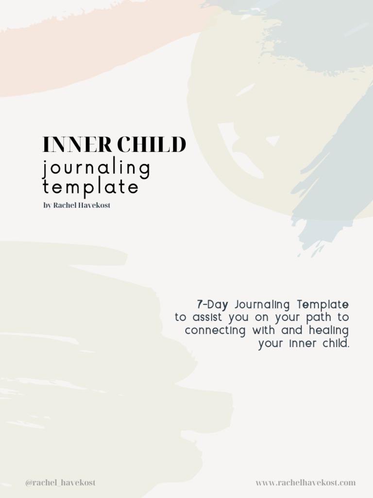 Inner Child: Journaling Template | PDF | Intuition | Feeling