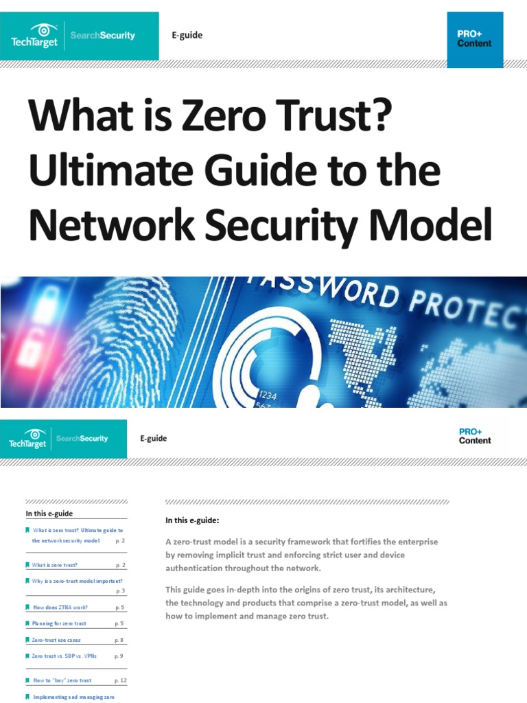 What Is Zero Trust? Ultimate Guide To The Network Security Model | PDF | Virtual Private Network ...