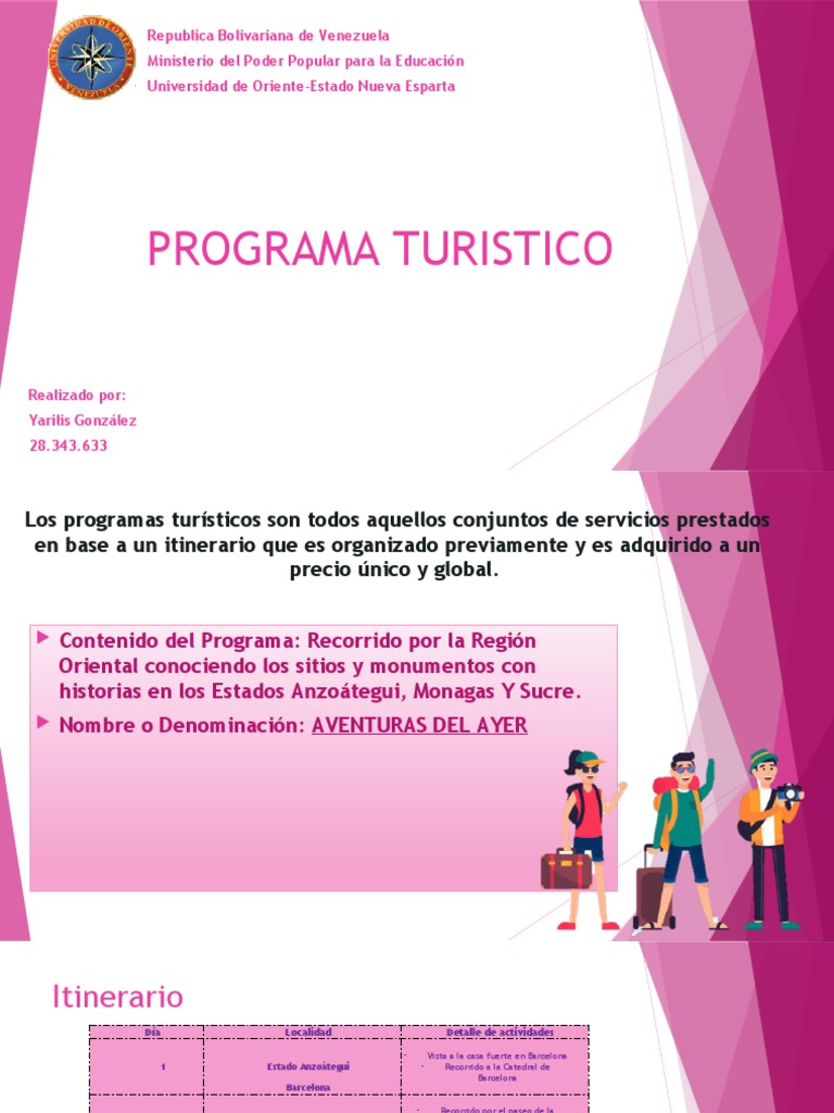 Programa Turistico | PDF | Turismo y Ocio