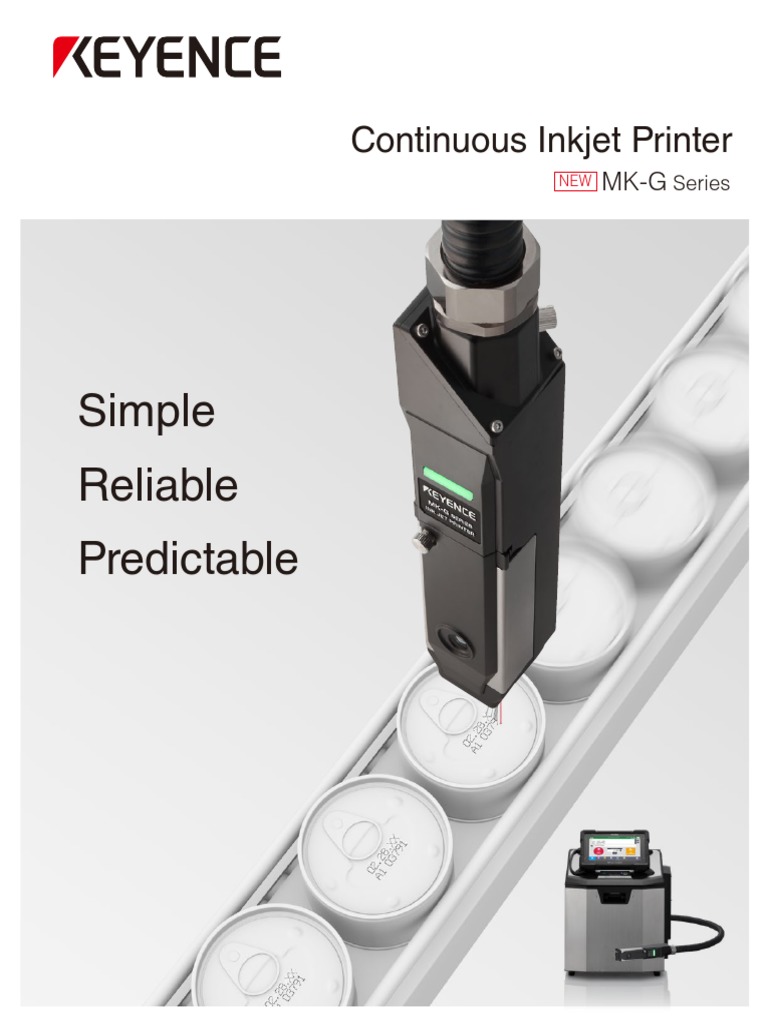 Simple Reliable Predictable: Continuous Inkjet Printer | PDF | Printer (Computing) | Computing