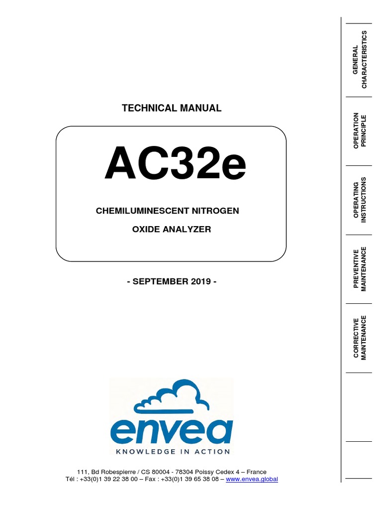 Manual AC32e Envea 2 - Manual - AC32e - 19.09 | PDF | Power Supply ...