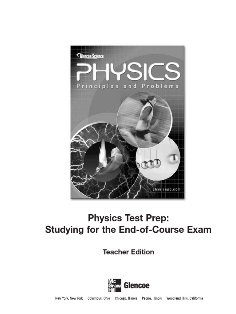 .Eoc Test Prep W Ans | PDF | Velocity | Force