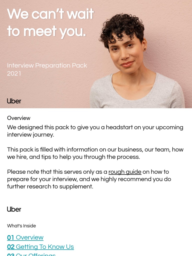 Uber Candidate Interview Prep Pack | PDF | Employment | Business
