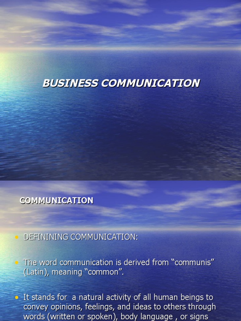 Business Communication | PDF | Communication | Code