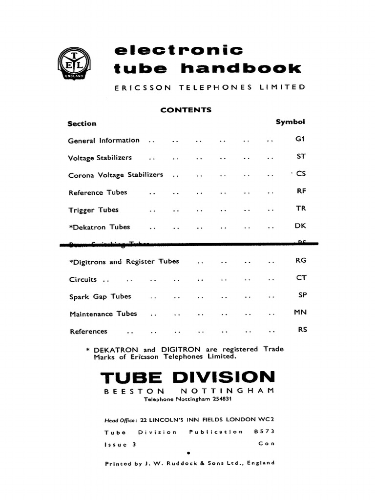 ETL ElectronicTubeHandbook I3 | PDF