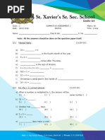 CBSE Class 2 Maths Question Paper Set A | PDF | Geometric Shapes ...