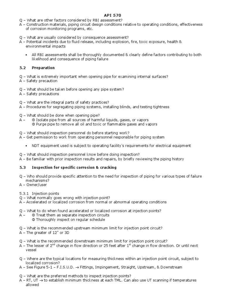 API - 570 - Study - Notes-2DSDFG C | PDF | Pipe (Fluid Conveyance ...