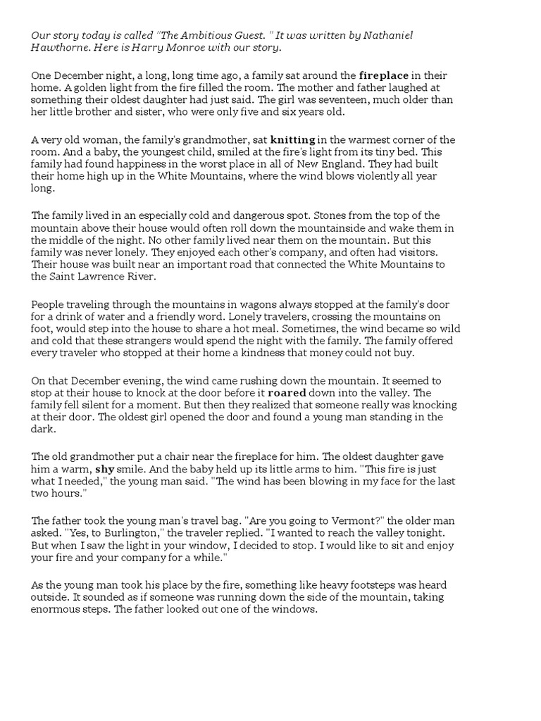 The Ambitious Guest: A Summary | PDF | Mystery, Thriller & Crime Fiction