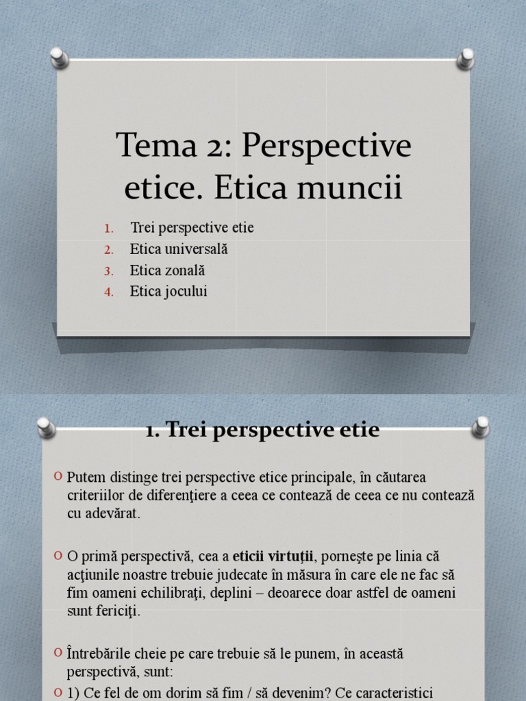 Perspective Etice, Etica Morala | PDF