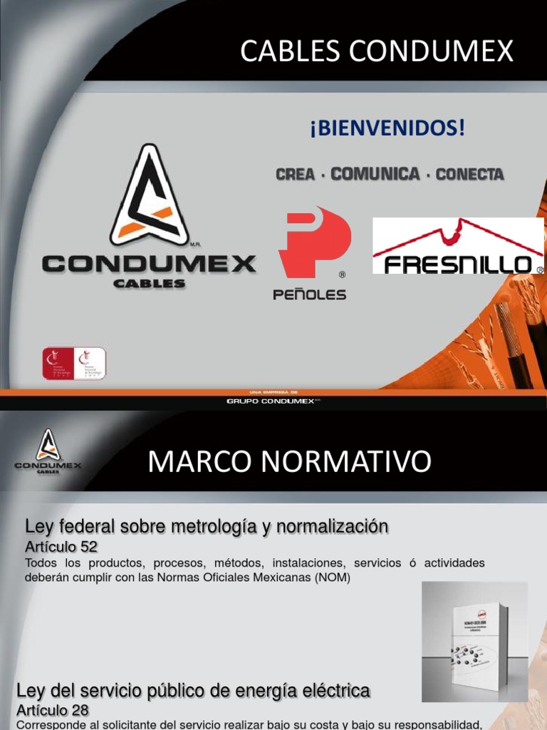 Condumex Cables | PDF | Aislador (Electricidad) | Cobre