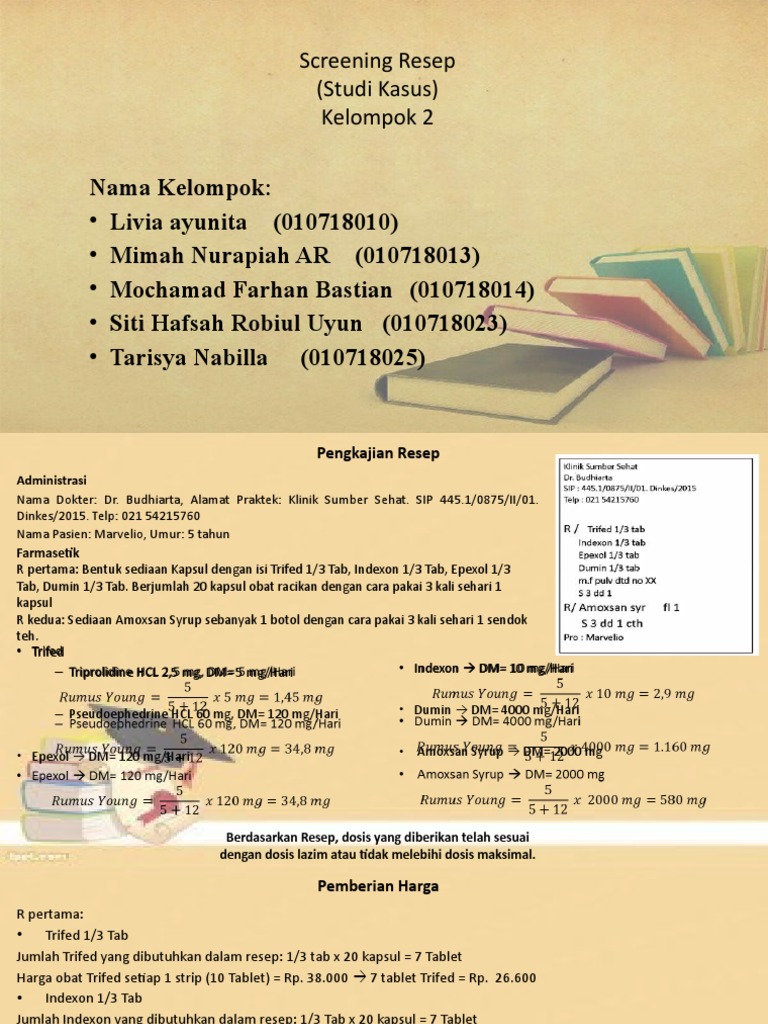 Screening Resep Studi Kasus 3 (Kelompok 2) | PDF