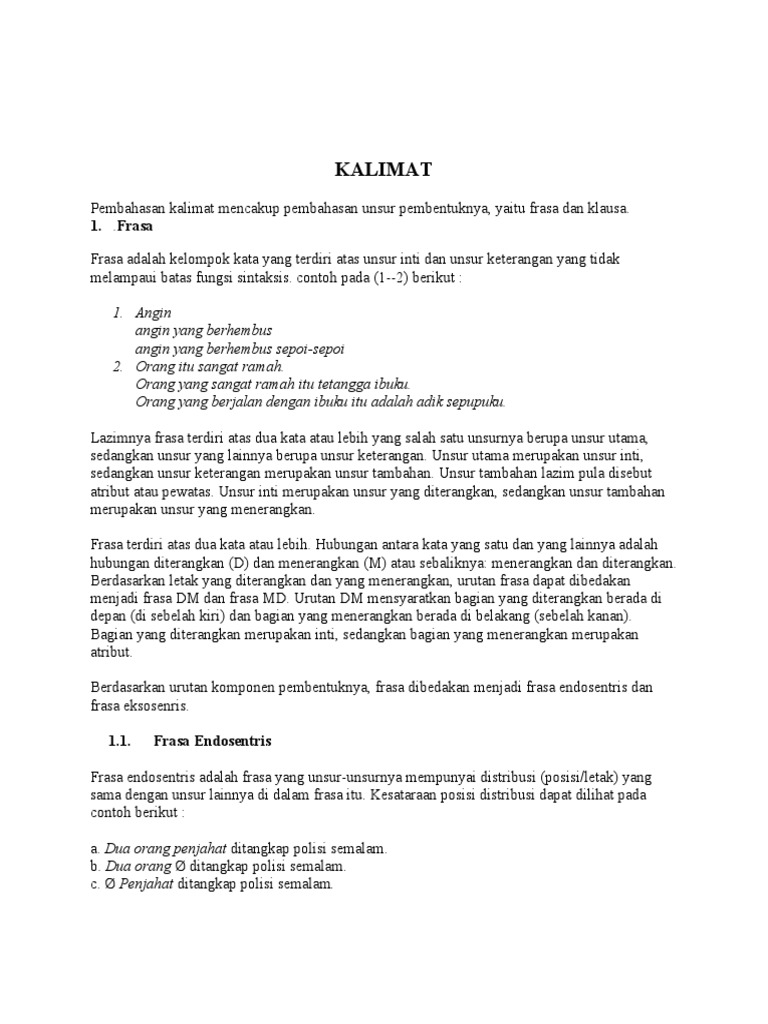 Resume Kalimat | PDF
