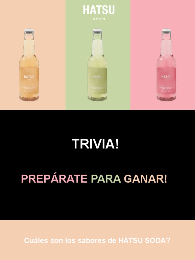 Trivia Lanzamiento Hatsu Soda | PDF | Uva | Azúcar