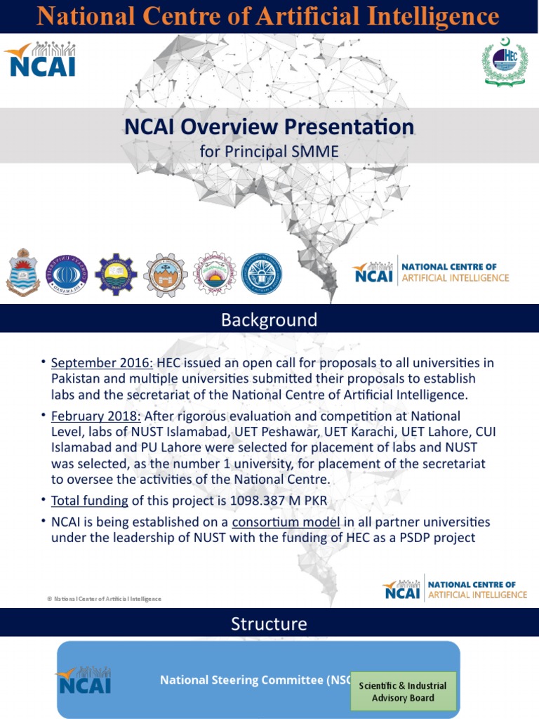 NCAI Brief Overview For Principal SMME - TECHNICAL & FINANCIAL PROGRESS ...