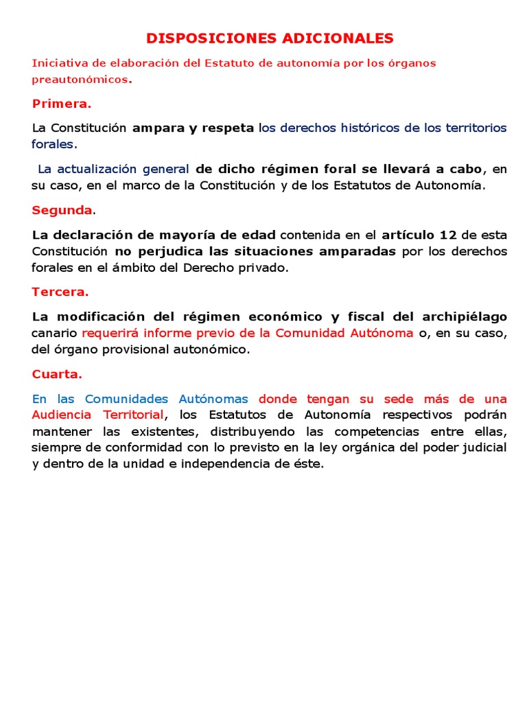 4 Disposiciones Adicionales | PDF